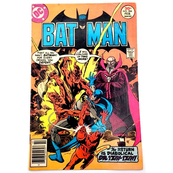 Accents | Batman 284 1977 Vg 1st Use Bullet Logo In Batman Bronze Age ...